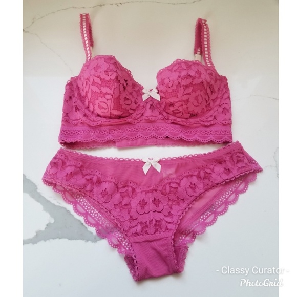 Marks & Spencer | Intimates & Sleepwear | New Raspberry Bra And Panty ...